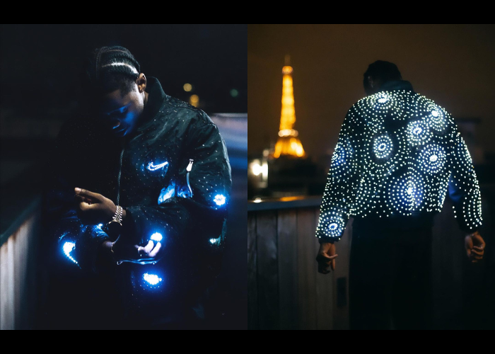 可聲控的衣服！發光 NIKE 夾克，TIakola 上身展示！ | OVERDOPE 華人首席線上時尚潮流雜誌